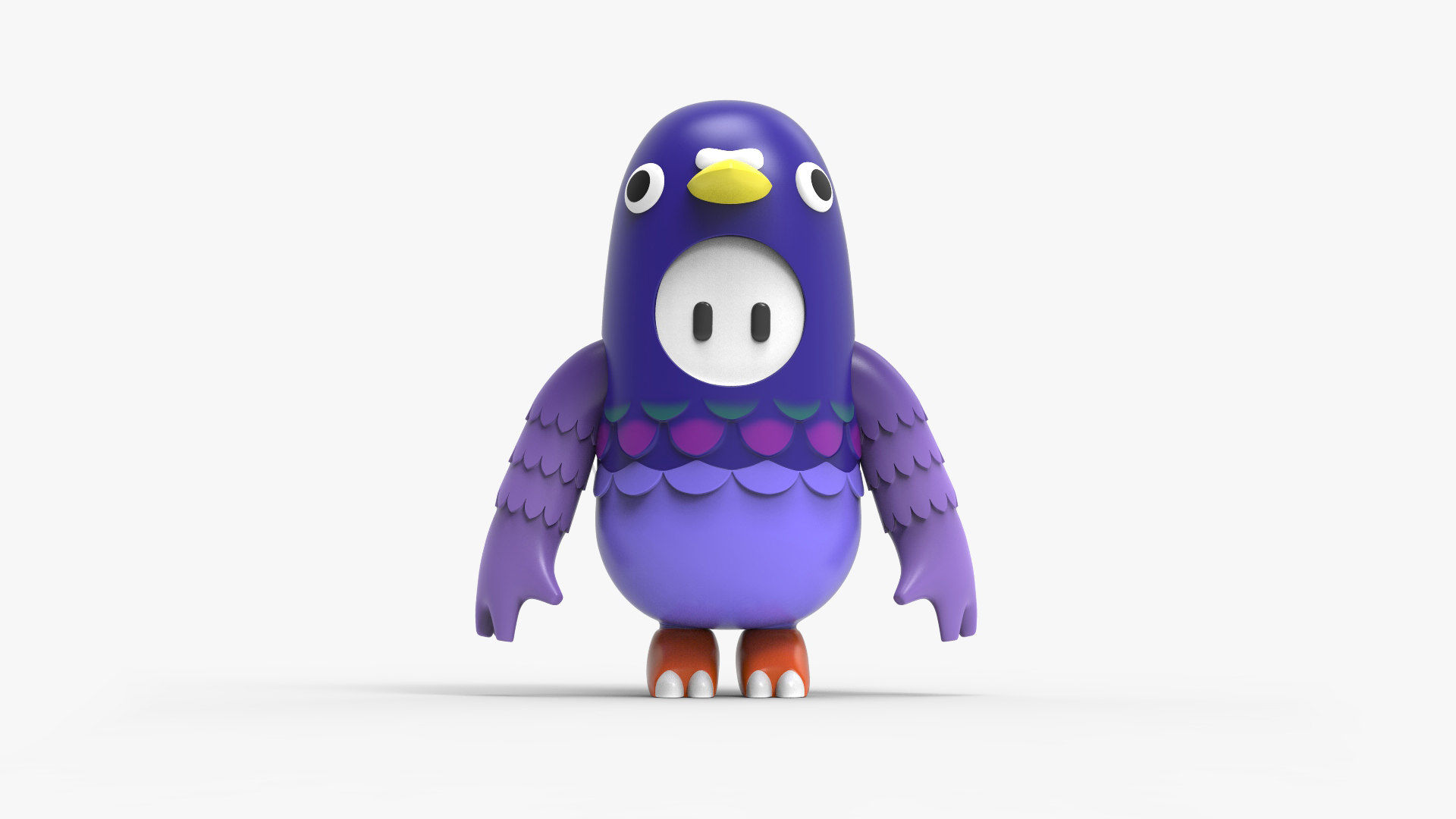 Fall guys pigeon bird 3D model - TurboSquid 1615024