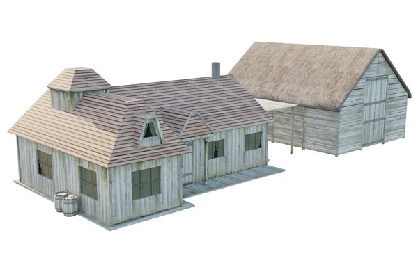 Ranch House 3D Models for Download | TurboSquid