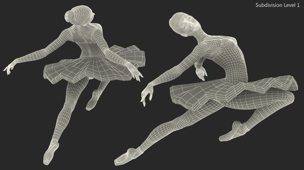 3D ballet dancer ballerina dance - TurboSquid 1615388