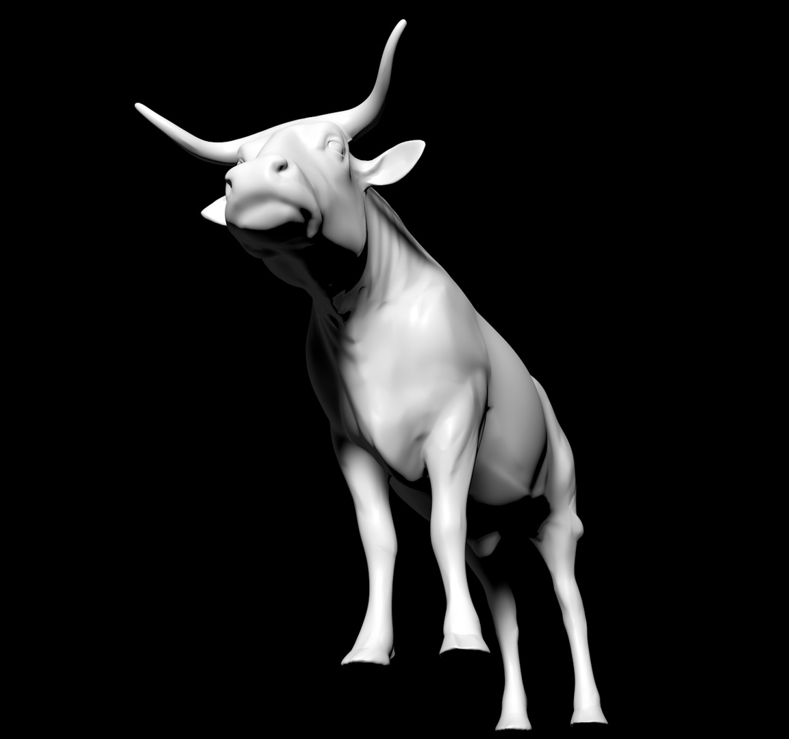 3D ox cow model - TurboSquid 1615117