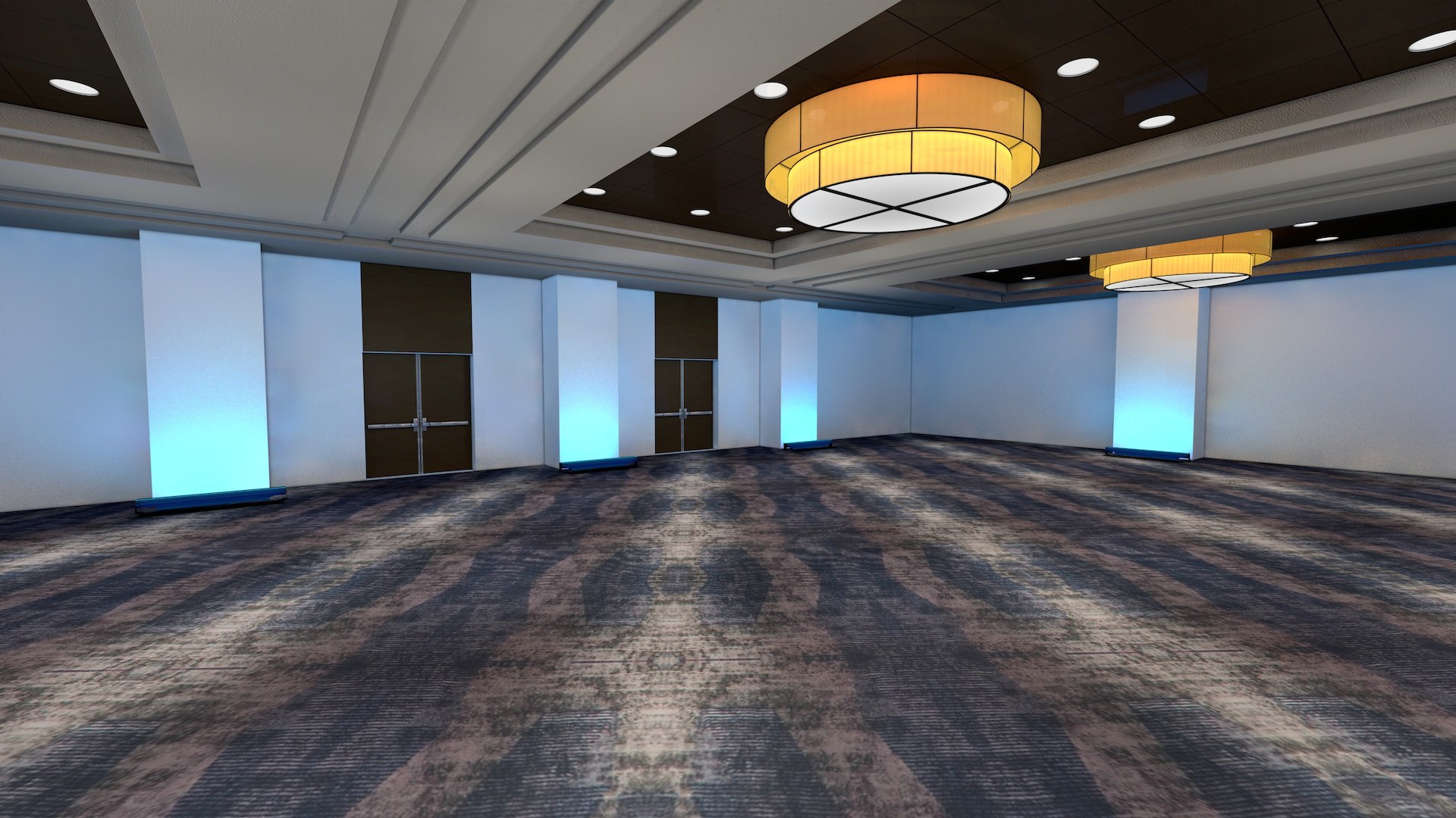 Ballroom hotel room 3D model - TurboSquid 1615183