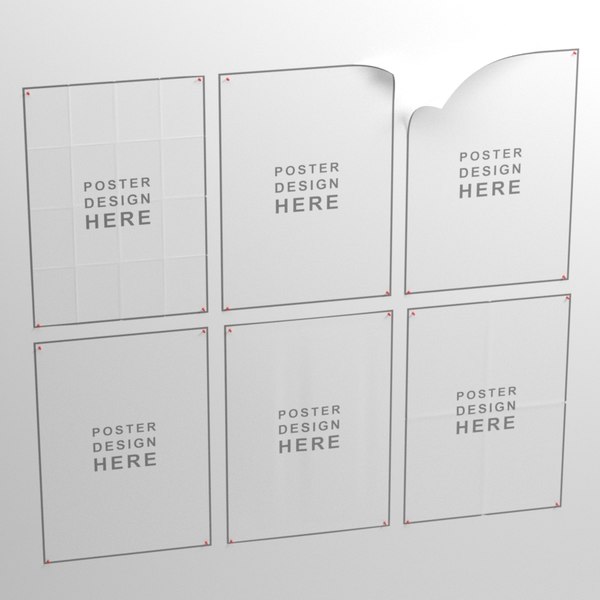 A1 posters 3D model - TurboSquid 1615250