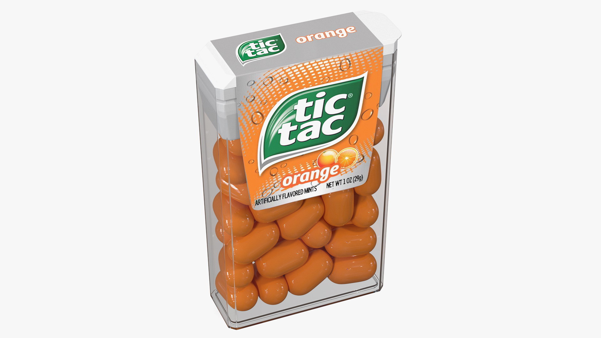 Tic tac orange flavour 3D model - TurboSquid 1615499