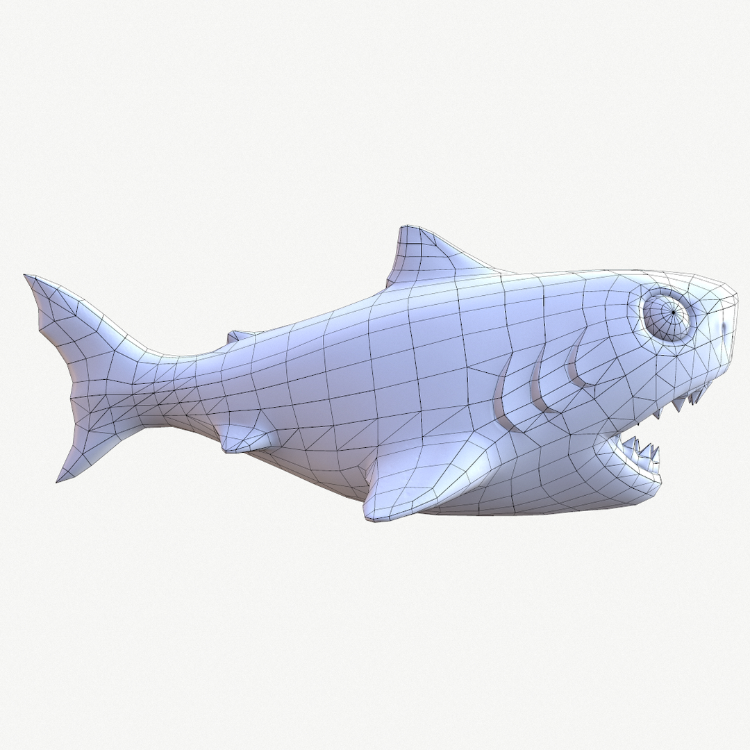 Stylized baby shark 3D model - TurboSquid 1615318