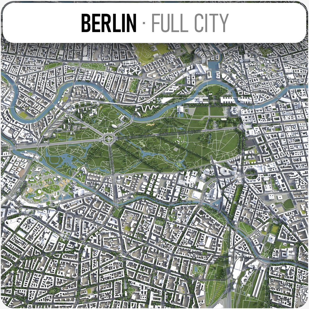 modelo 3d Berlín - Colección completa de ciudades y suburbios ...