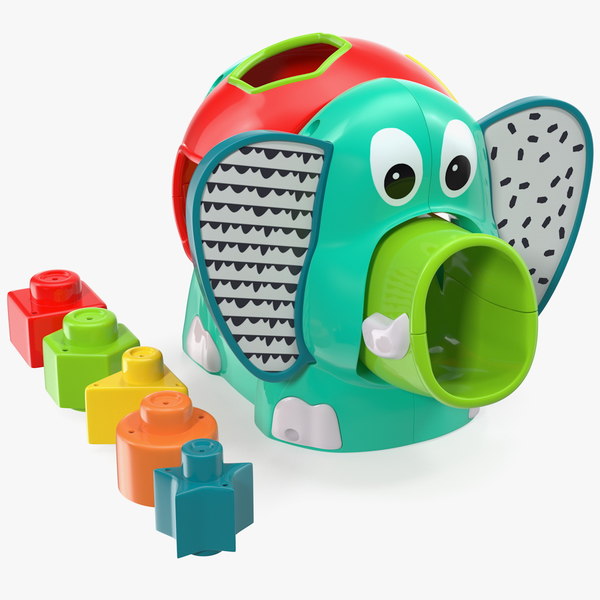 Elephant shape sorter toy 3D model - TurboSquid 1615476