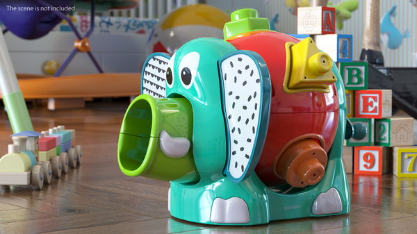 Elephant shape sorter toy 3D model - TurboSquid 1615476
