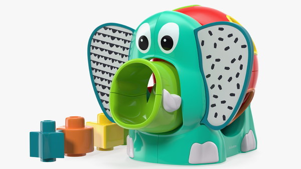 Elephant shape sorter toy 3D model - TurboSquid 1615476