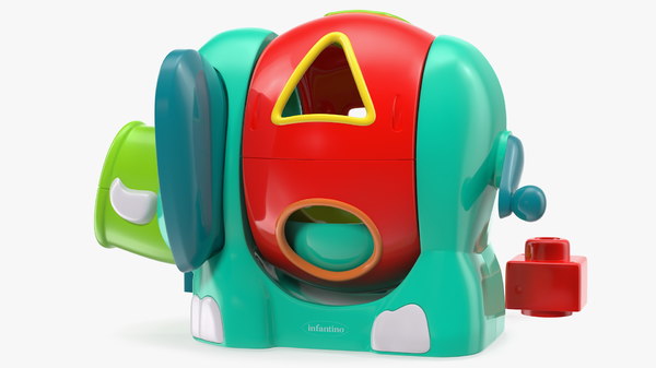 Elephant shape sorter toy 3D model - TurboSquid 1615476