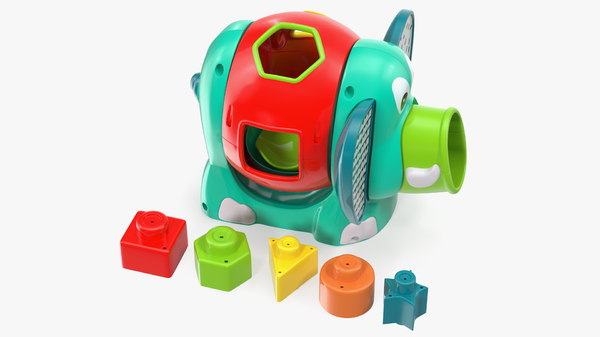 Elephant shape sorter toy 3D model - TurboSquid 1615476