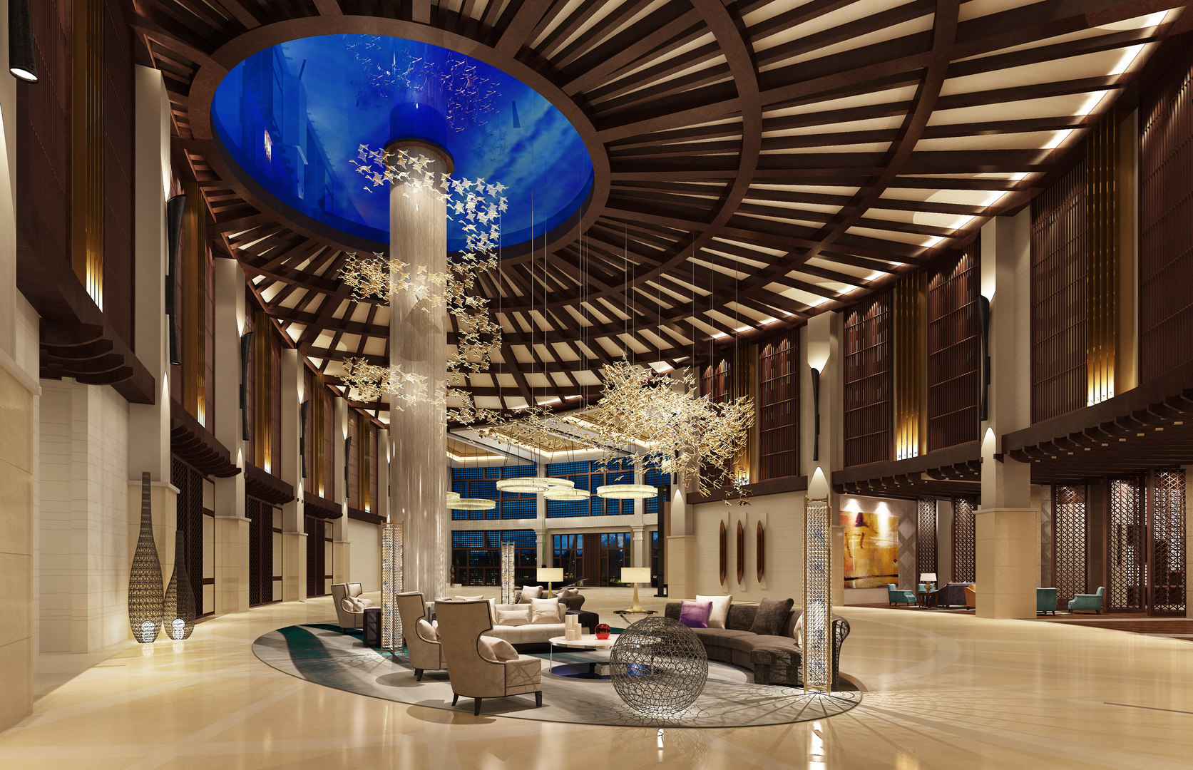 Lobby interiors 3D model - TurboSquid 1615372