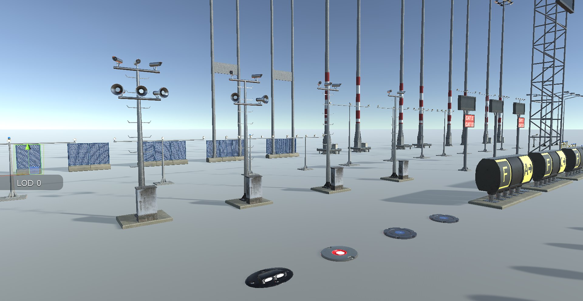3D airfield lights signs - TurboSquid 1615509