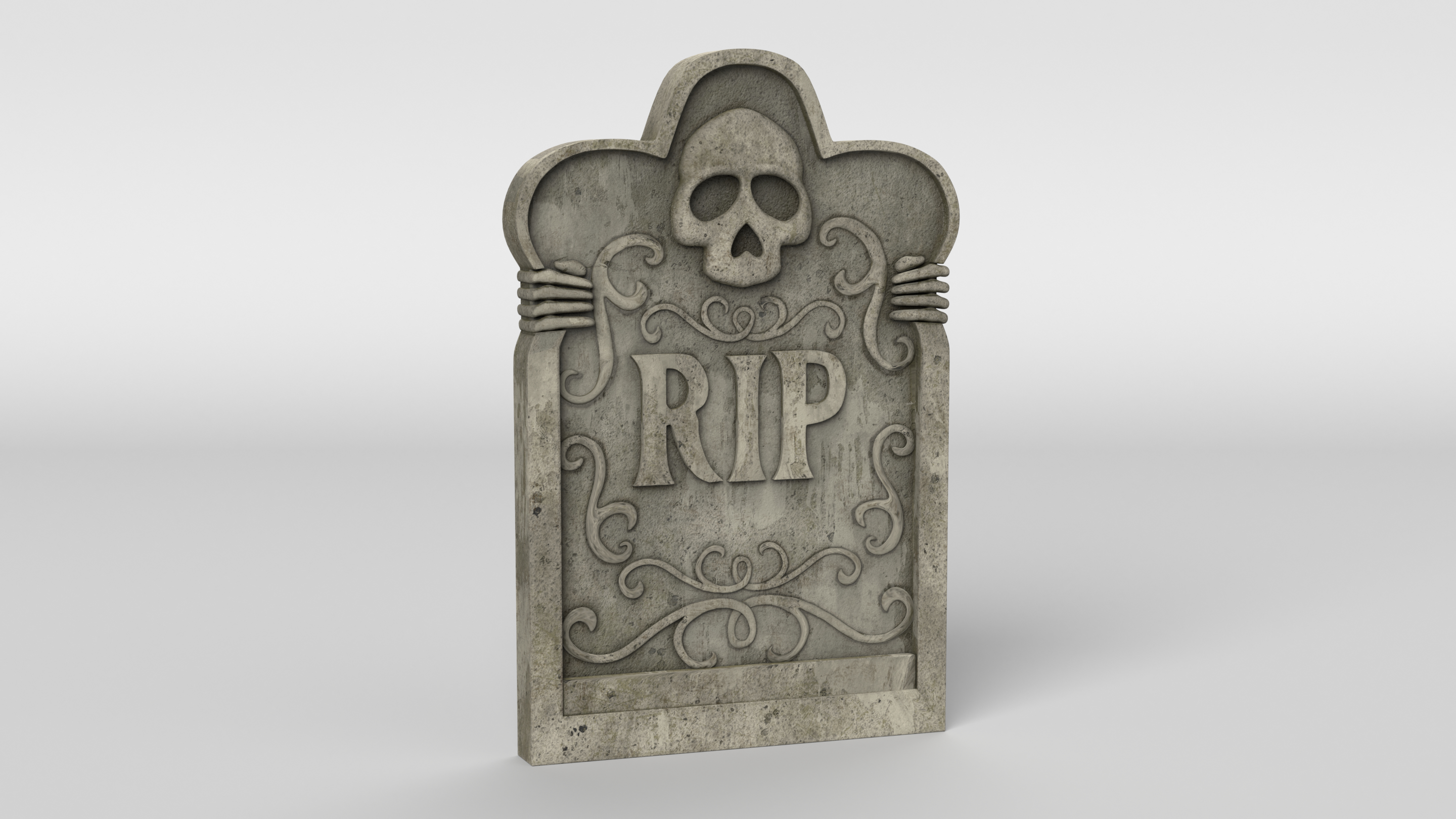 Grave gravestone 3D model - TurboSquid 1615910
