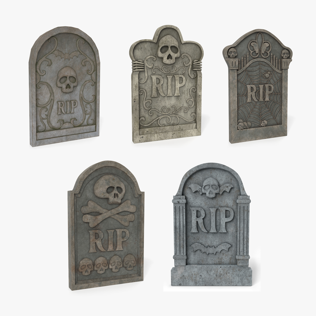 Grave gravestone 3D model - TurboSquid 1615910