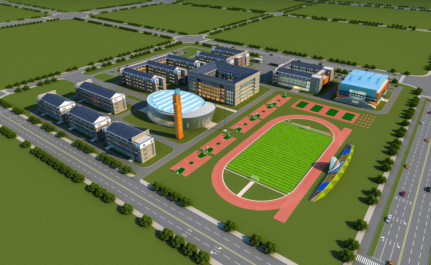 School Building Architecture 3D TurboSquid 1616148 school-building-architecture-3d-turbosquid-1616148