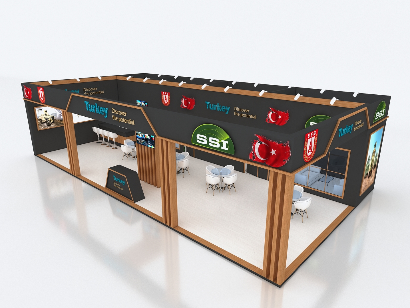 3D stall 750x1450cm height 366 - TurboSquid 1577627
