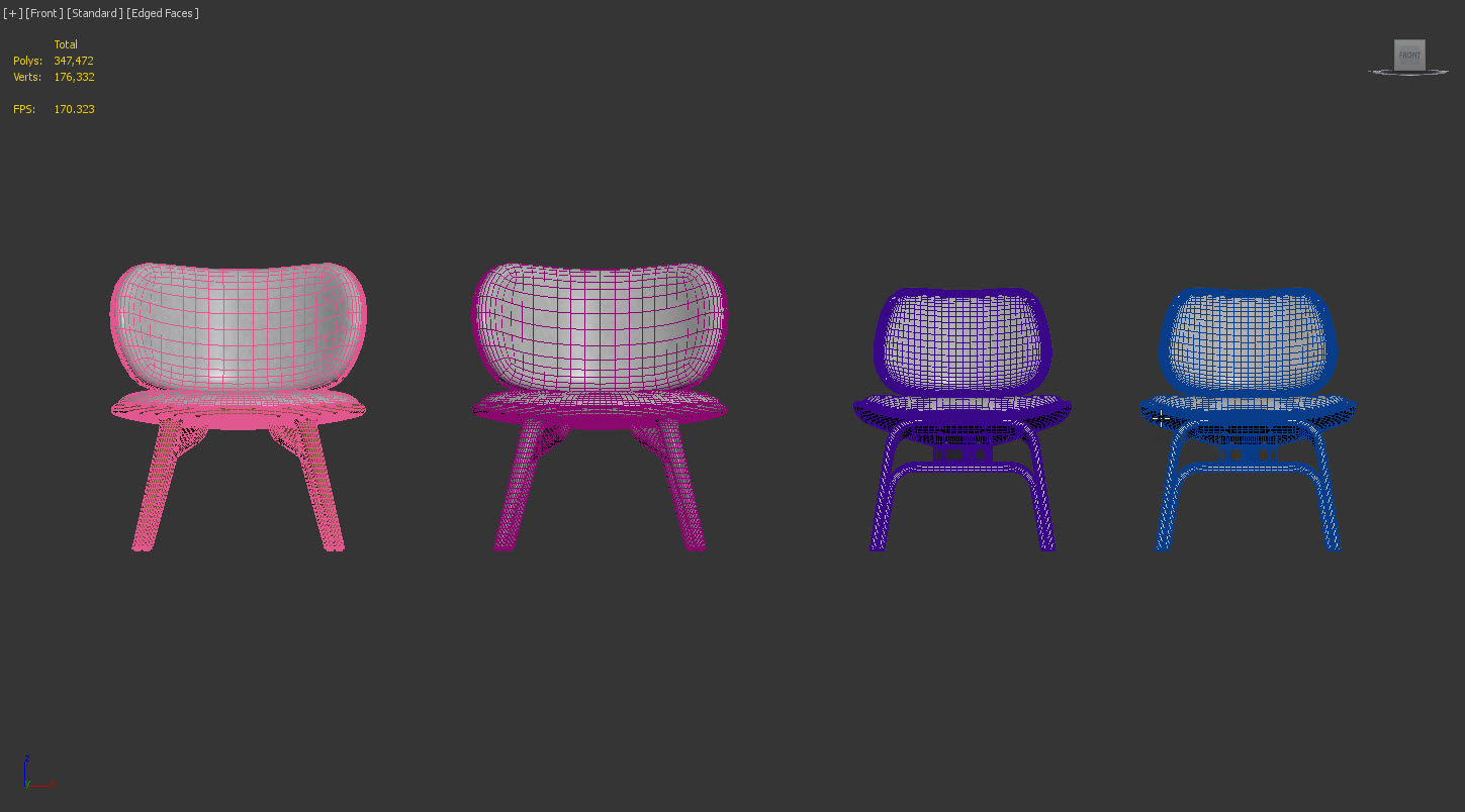 3D model armchairs lounge chair vitra - TurboSquid 1615966