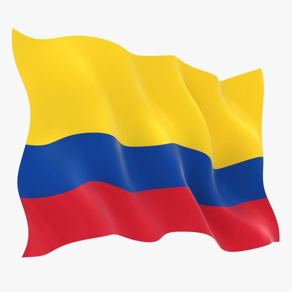 哥伦比亚国旗动画3D模型 - TurboSquid 1616296