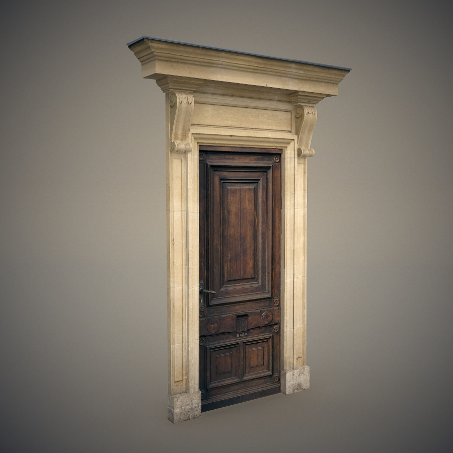 Wooden door frame 3D - TurboSquid 1616403