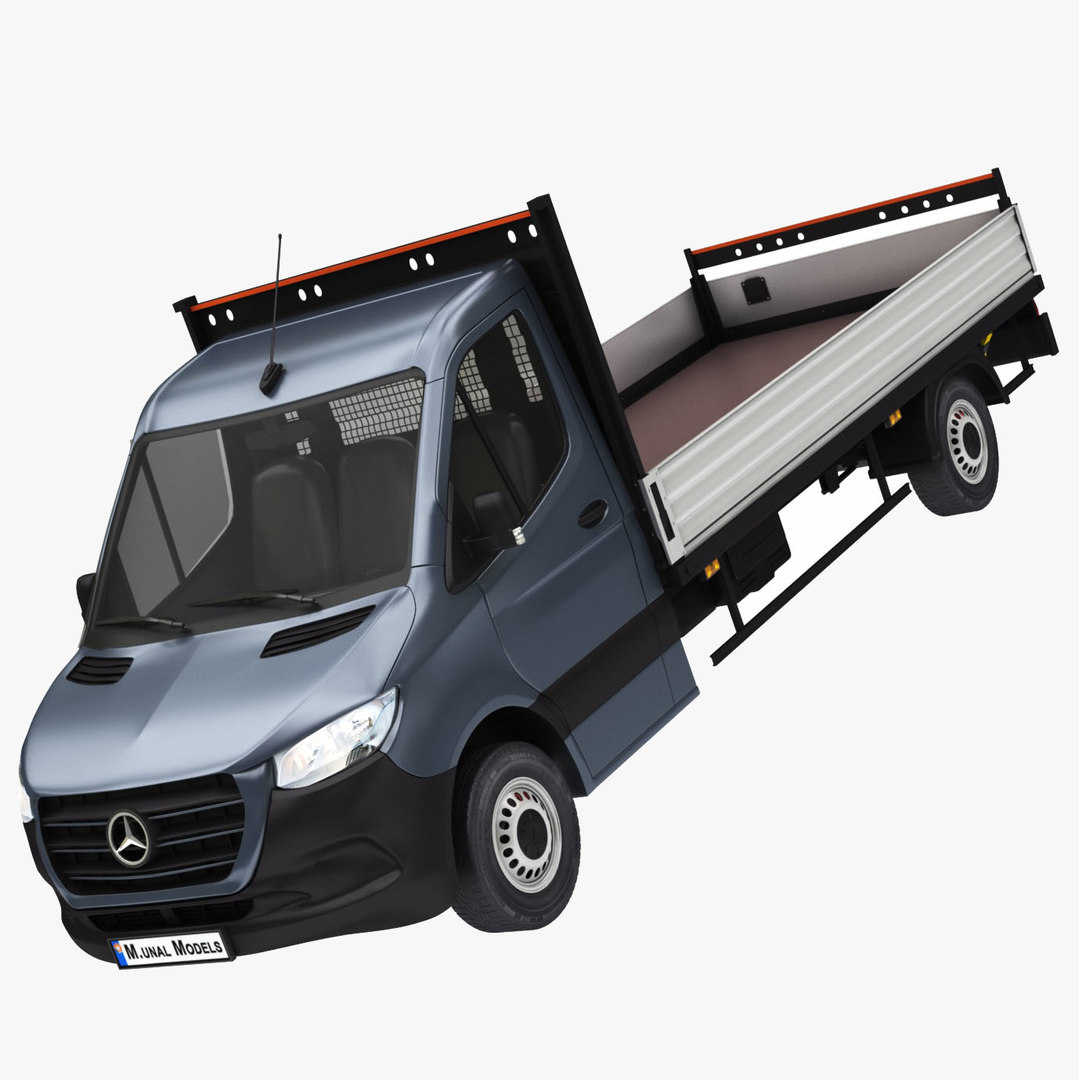 Mercedes sprinter pickup 1 3D model - TurboSquid 1616583