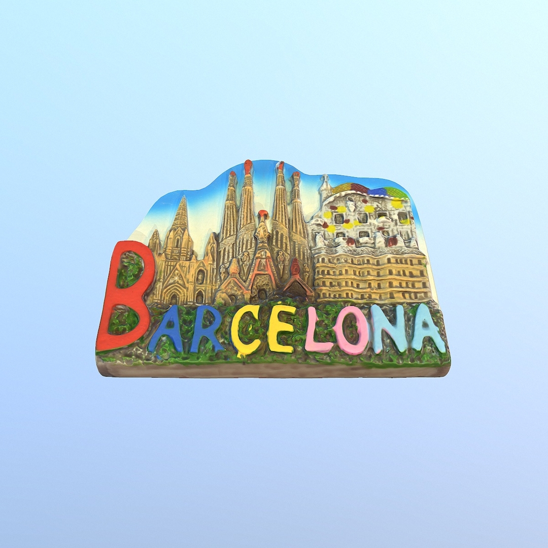 Barcelona spain magnet souvenir 3D - TurboSquid 1616602