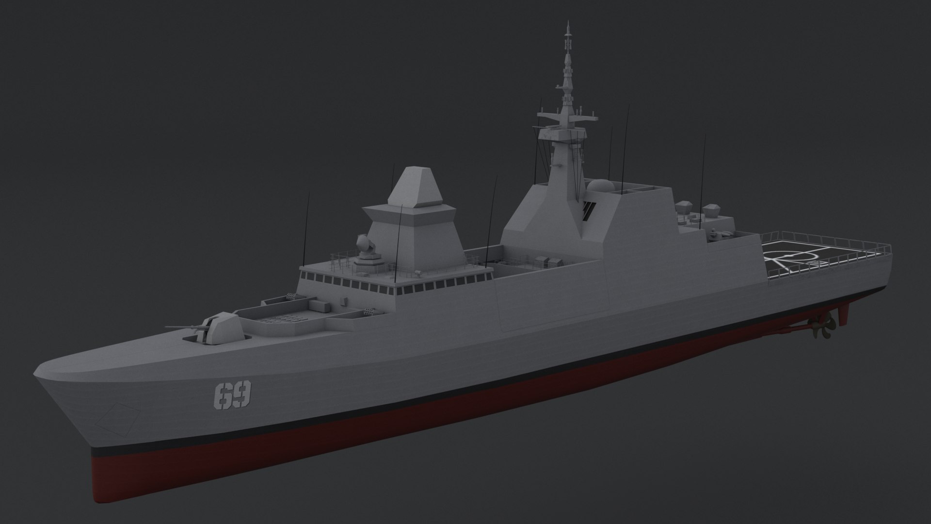 3D model formidable class frigate - TurboSquid 1617123
