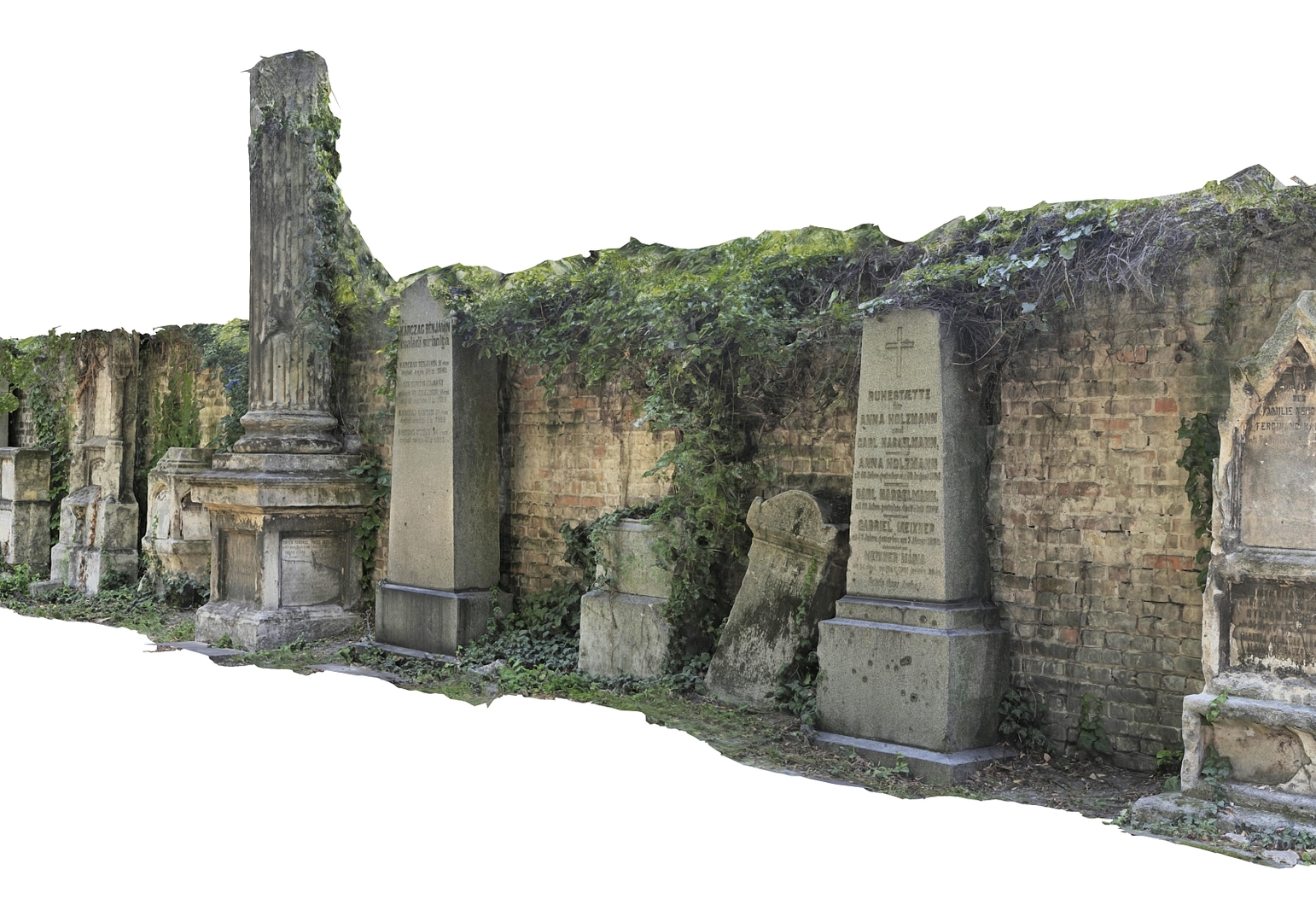 Cemetery wall hd 3D model - TurboSquid 1617320