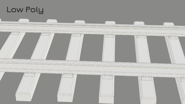 3D grooved tramway railway track - TurboSquid 1618367