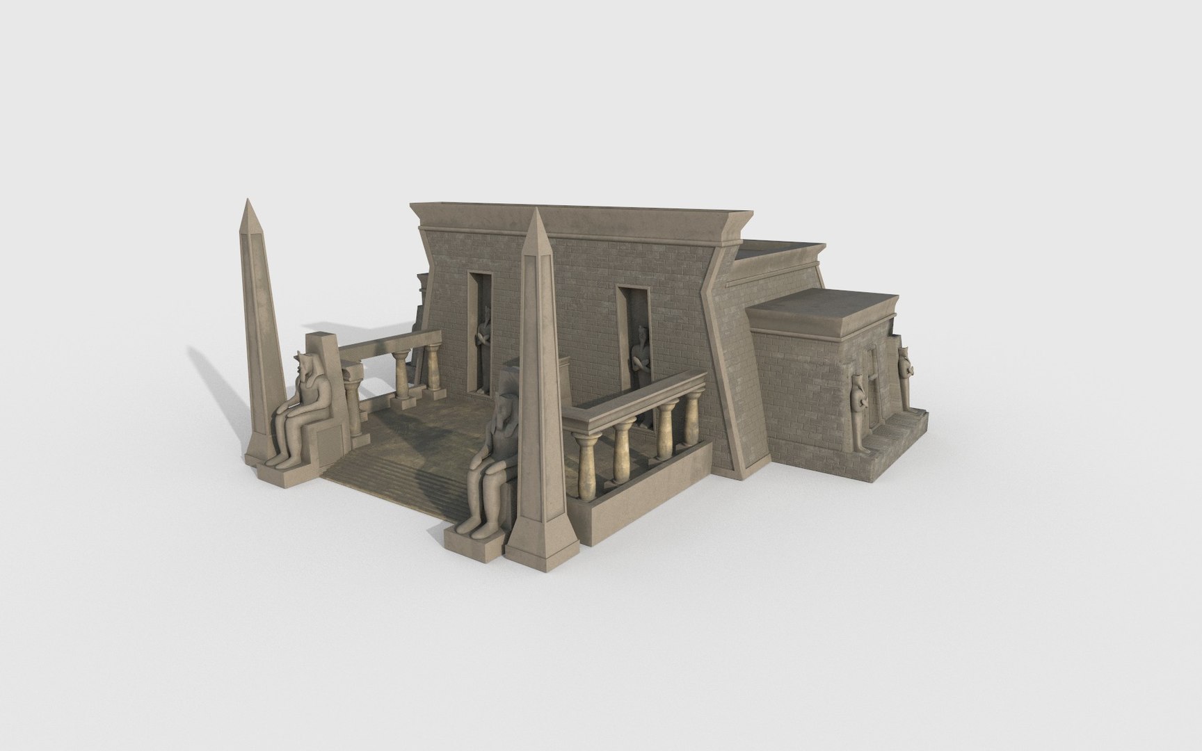 Egypt temple 3D model - TurboSquid 1617425