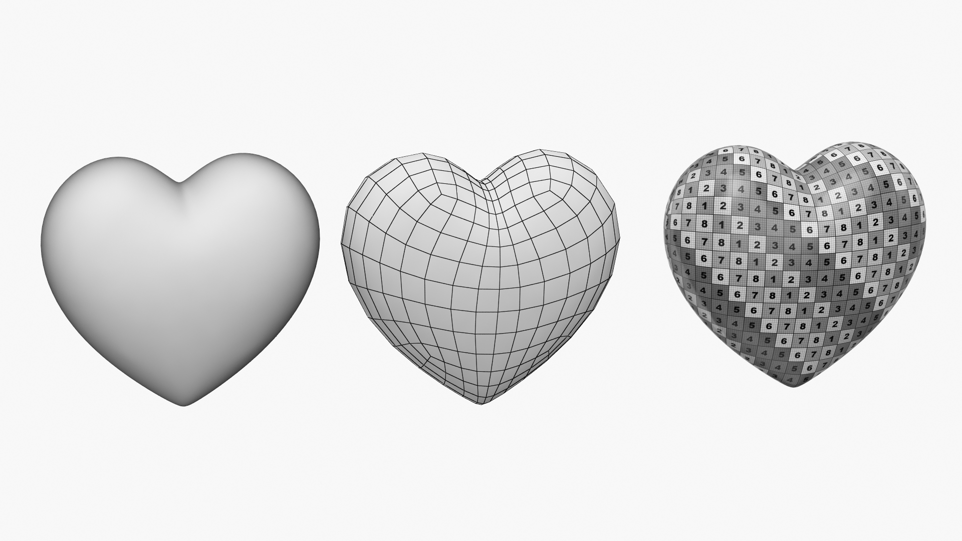 3D heart shape s - TurboSquid 1617449