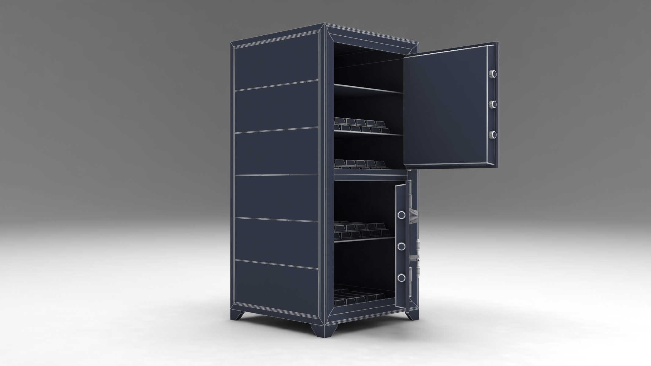 3D steel safe - TurboSquid 1617480