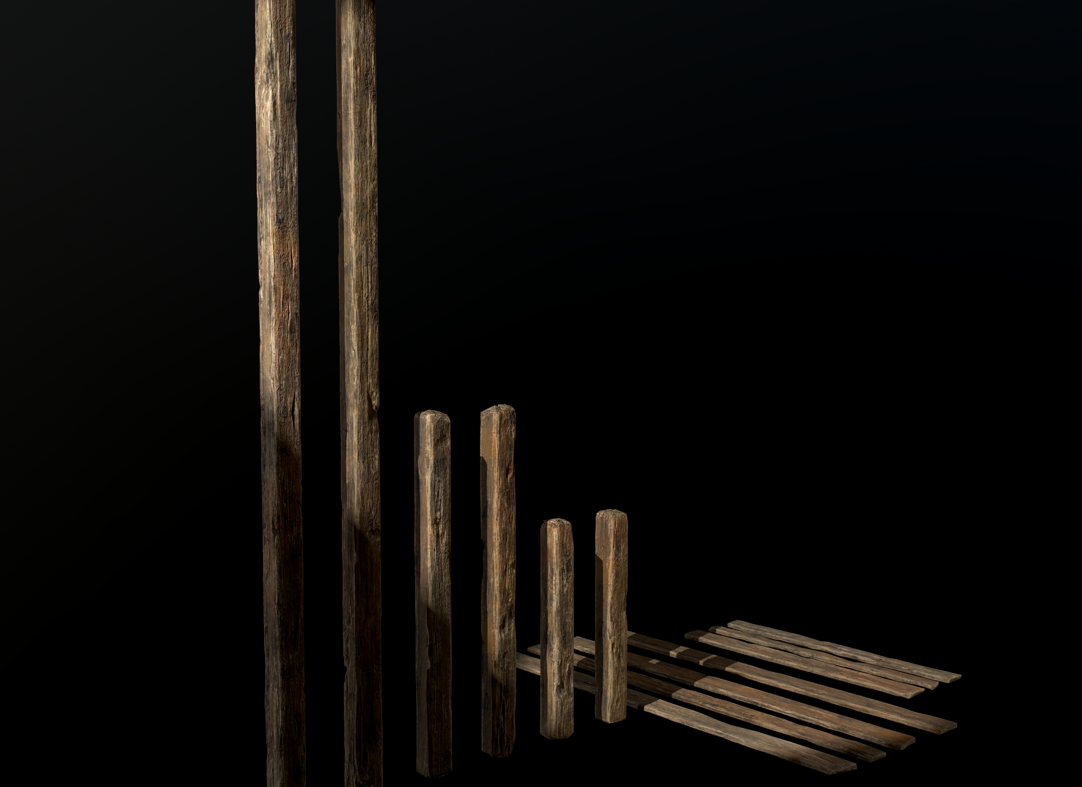 Wooden Planks Low-poly, game-ready Modelo 3D - TurboSquid 1617859