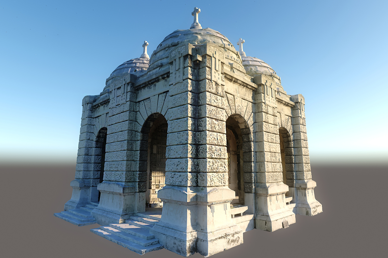 3D cemetery mausoleum model - TurboSquid 1617919
