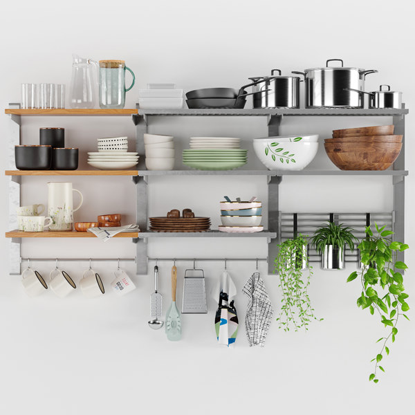 Decor shelf drawers 3D model - TurboSquid 1204299