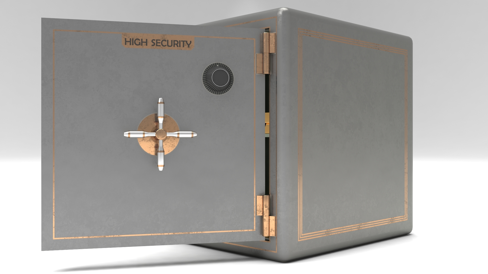 3D steel safe model - TurboSquid 1618048