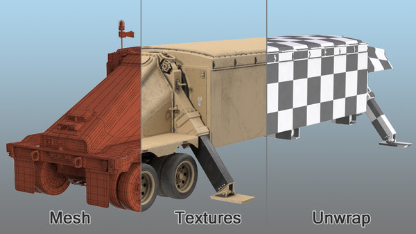Deployed tpy 2 radar 3D model - TurboSquid 1618649