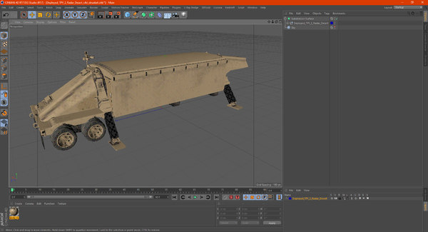 Deployed tpy 2 radar 3D model - TurboSquid 1618649