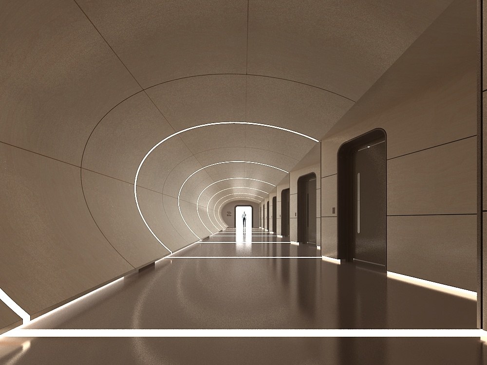 3D hallway hall model - TurboSquid 1618465