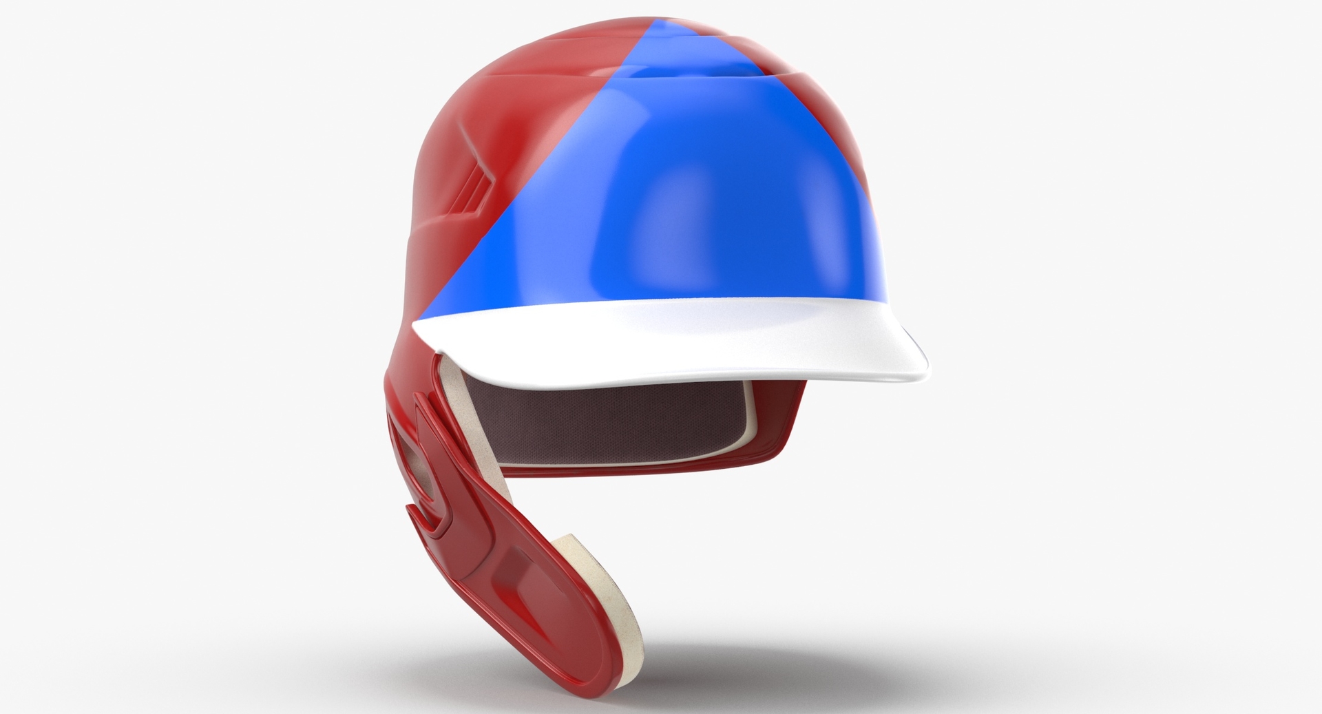 Baseball helmet c flap 3D model - TurboSquid 1618593