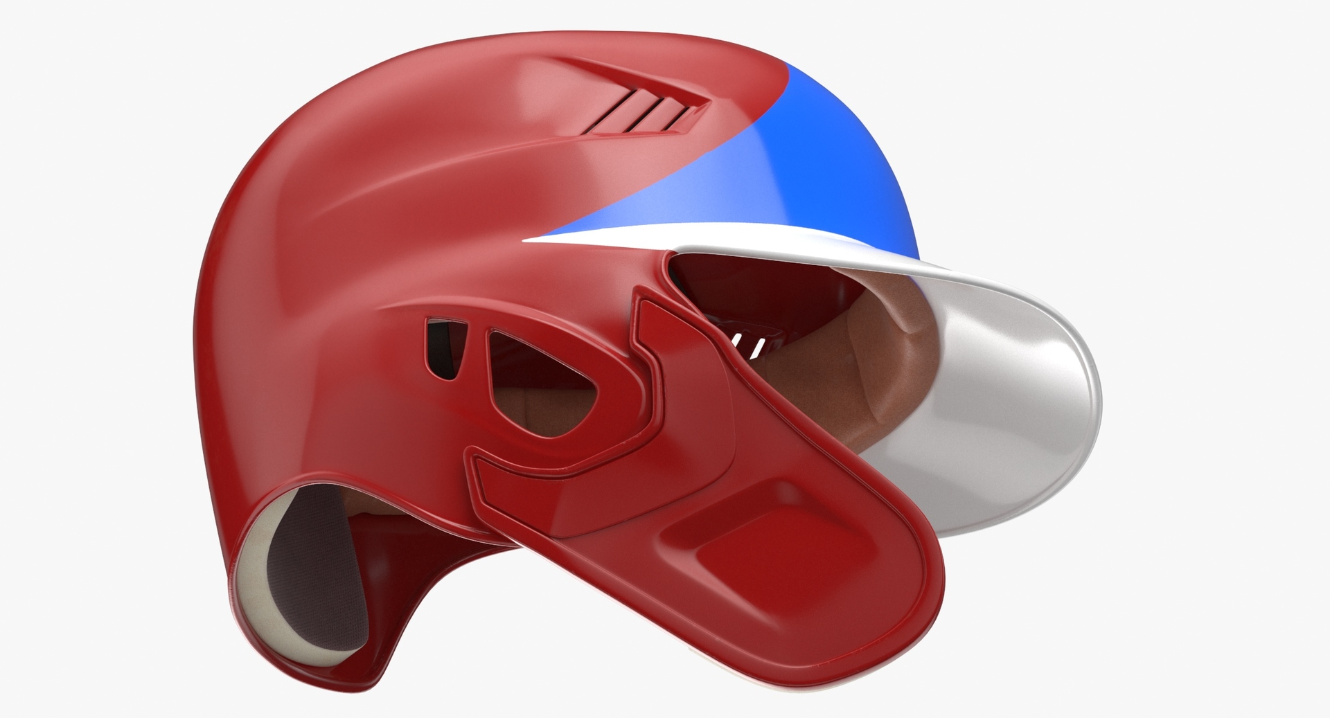 Baseball helmet c flap 3D model - TurboSquid 1618593