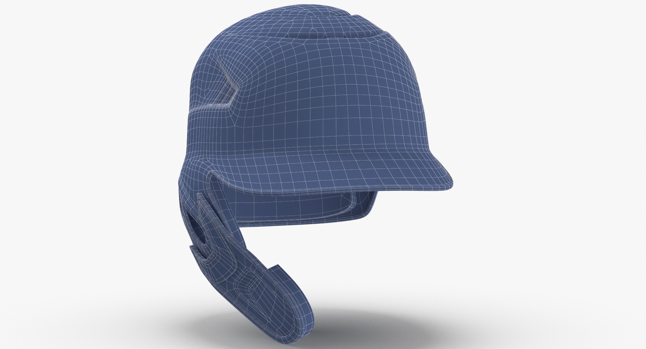 Baseball helmet c flap 3D model - TurboSquid 1618593