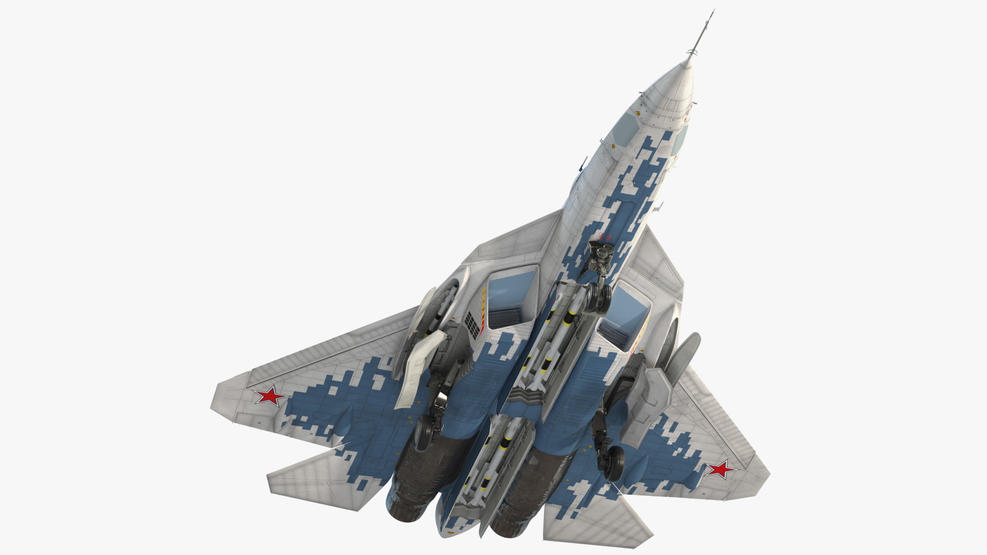 Su 57 stealth jet fighter 3D model - TurboSquid 1620879