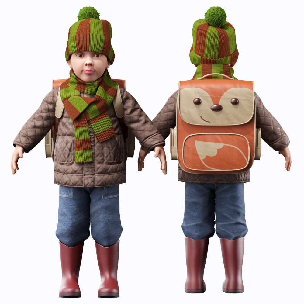 School boy 3D 모델 - TurboSquid 1618671