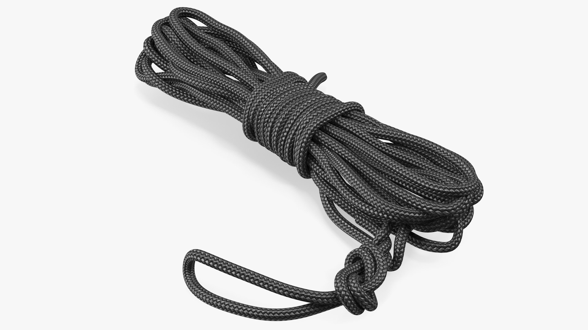3D dynamic climbing rope black - TurboSquid 1618765