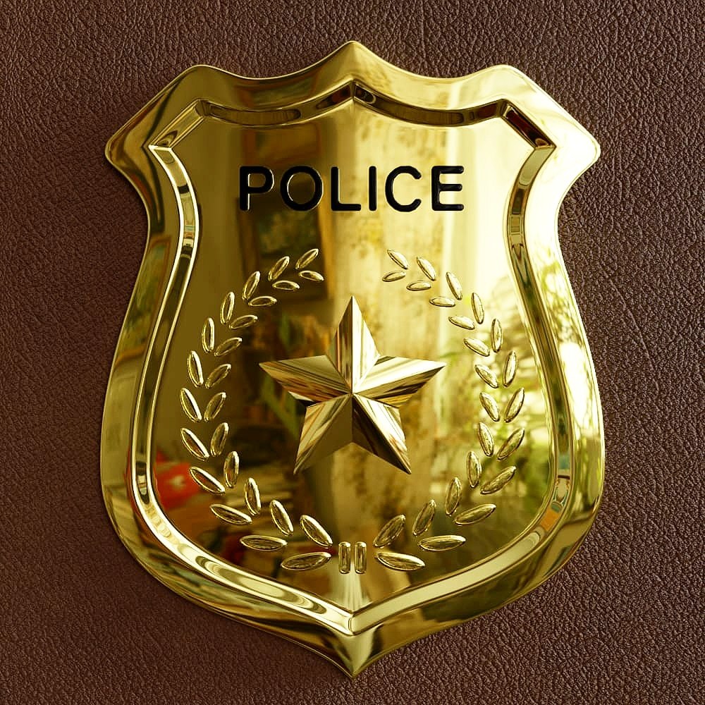 Police badge ready 3D model - TurboSquid 1618714