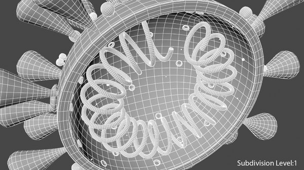 3D corona virus cross section - TurboSquid 1618773