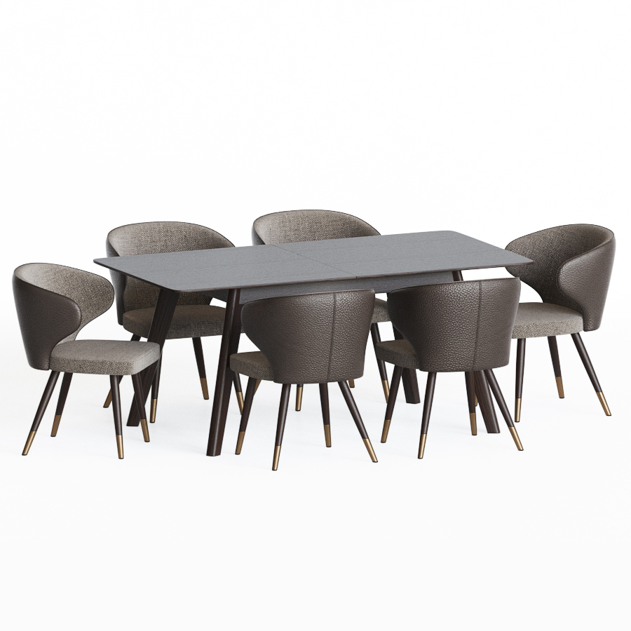 Chair dining table model - TurboSquid 1619030