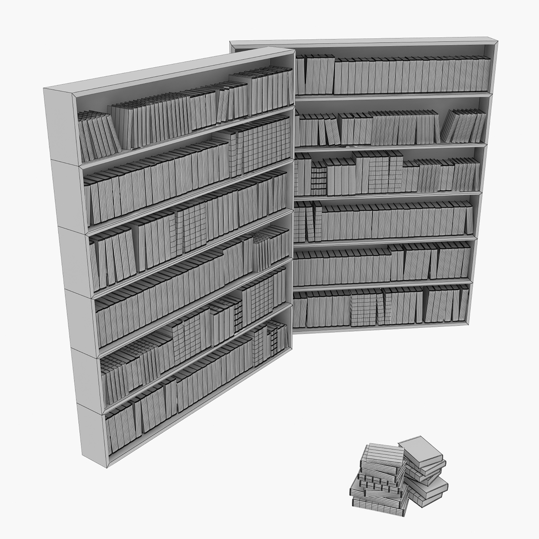 books 3d model