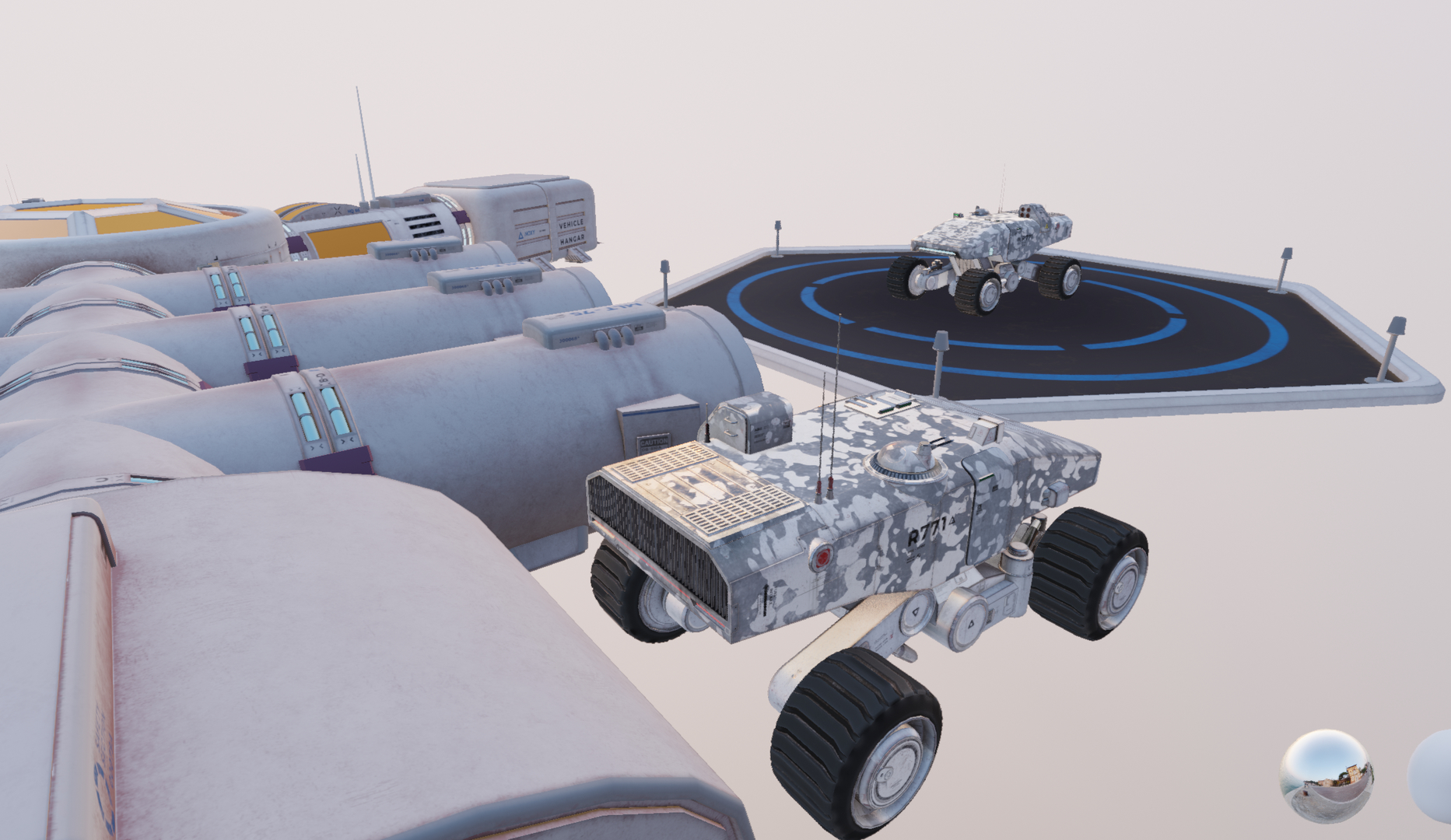 3D space mars colony si-fi model - TurboSquid 1619286