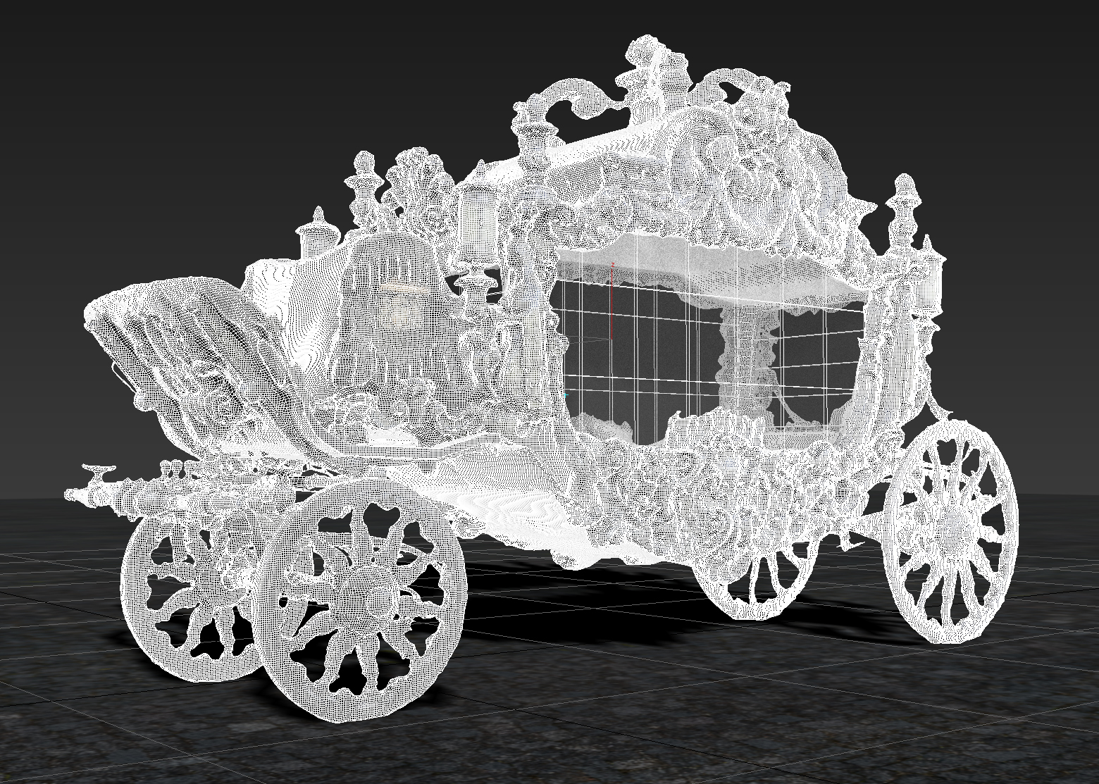 modèle 3D de Le carrosse noir des vampires - TurboSquid 1619442